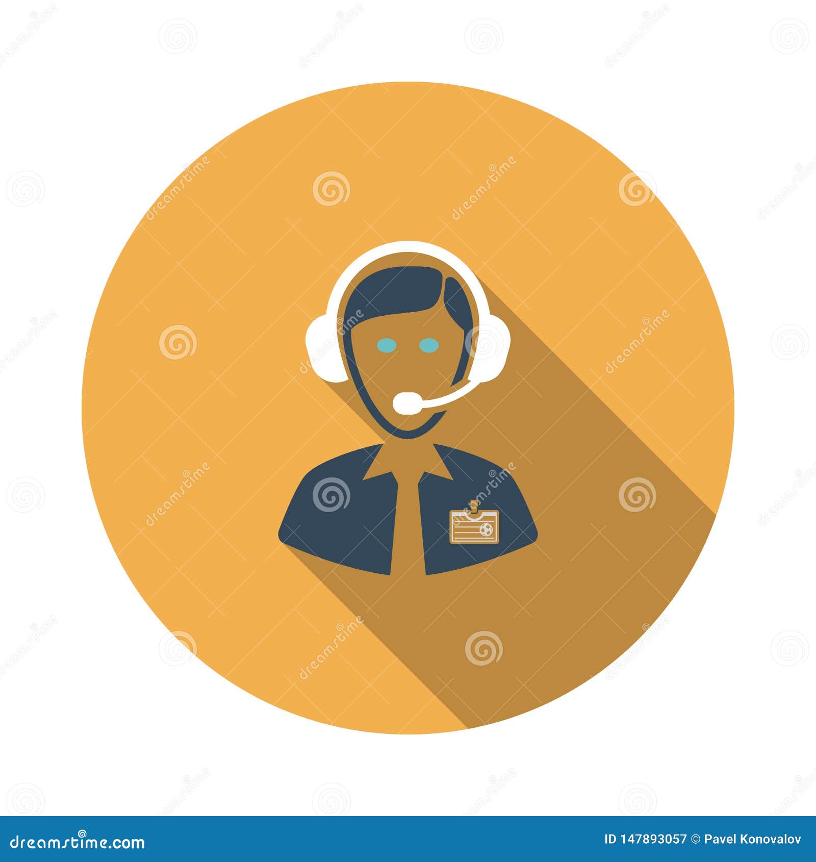 Commentator Icon Vector Isolated On White Background, Logo Concept Of ...