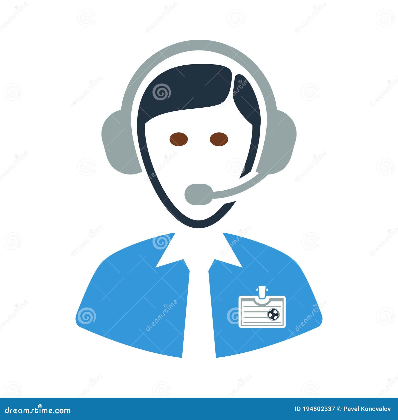Soccer Commentator Icon stock vector. Illustration of vector - 194802337 Soccer Commentator Icon stock vector. Illustration of vector - 194802337