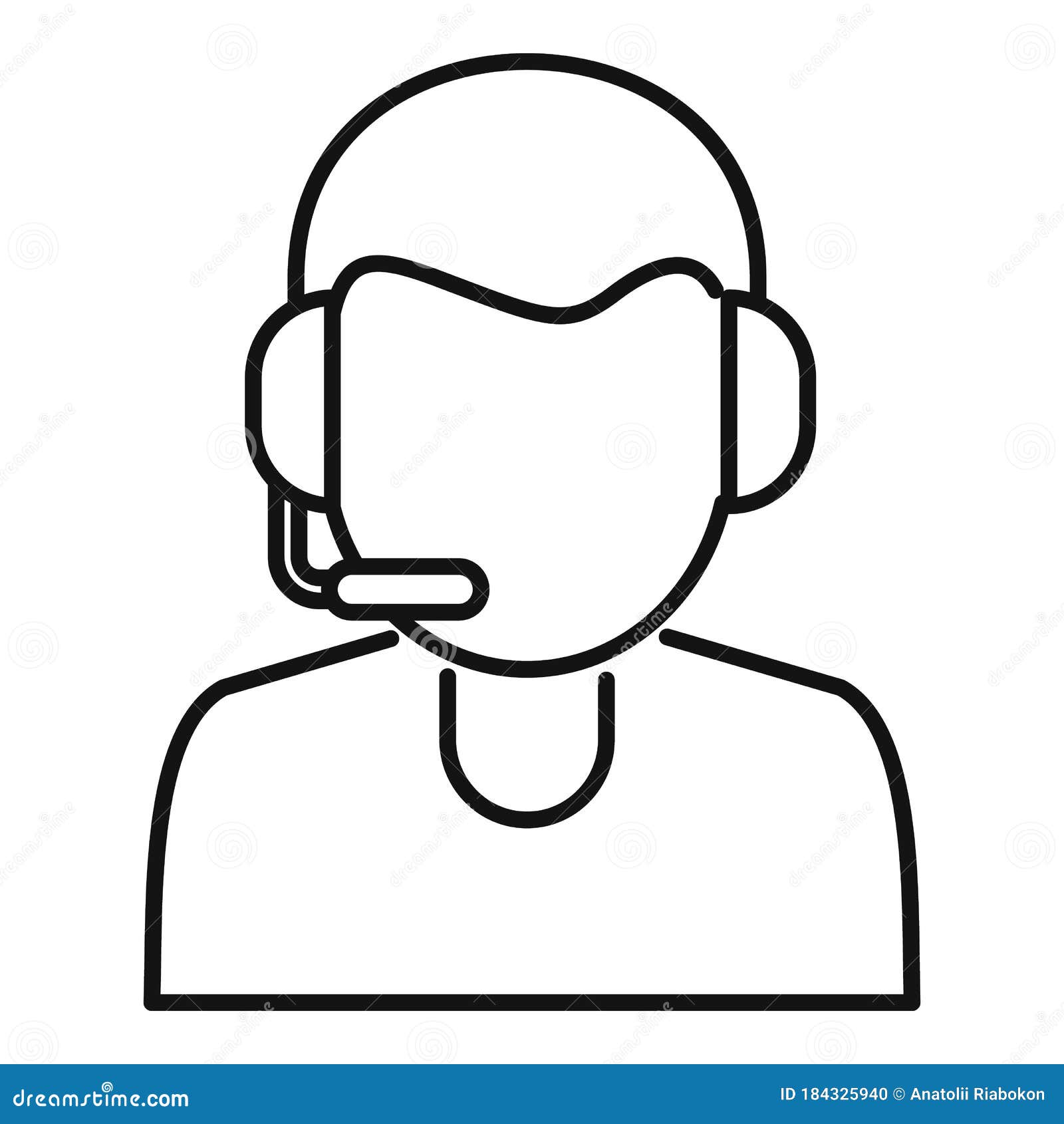 Commentator Icon Vector Isolated On White Background, Logo Concept Of ...