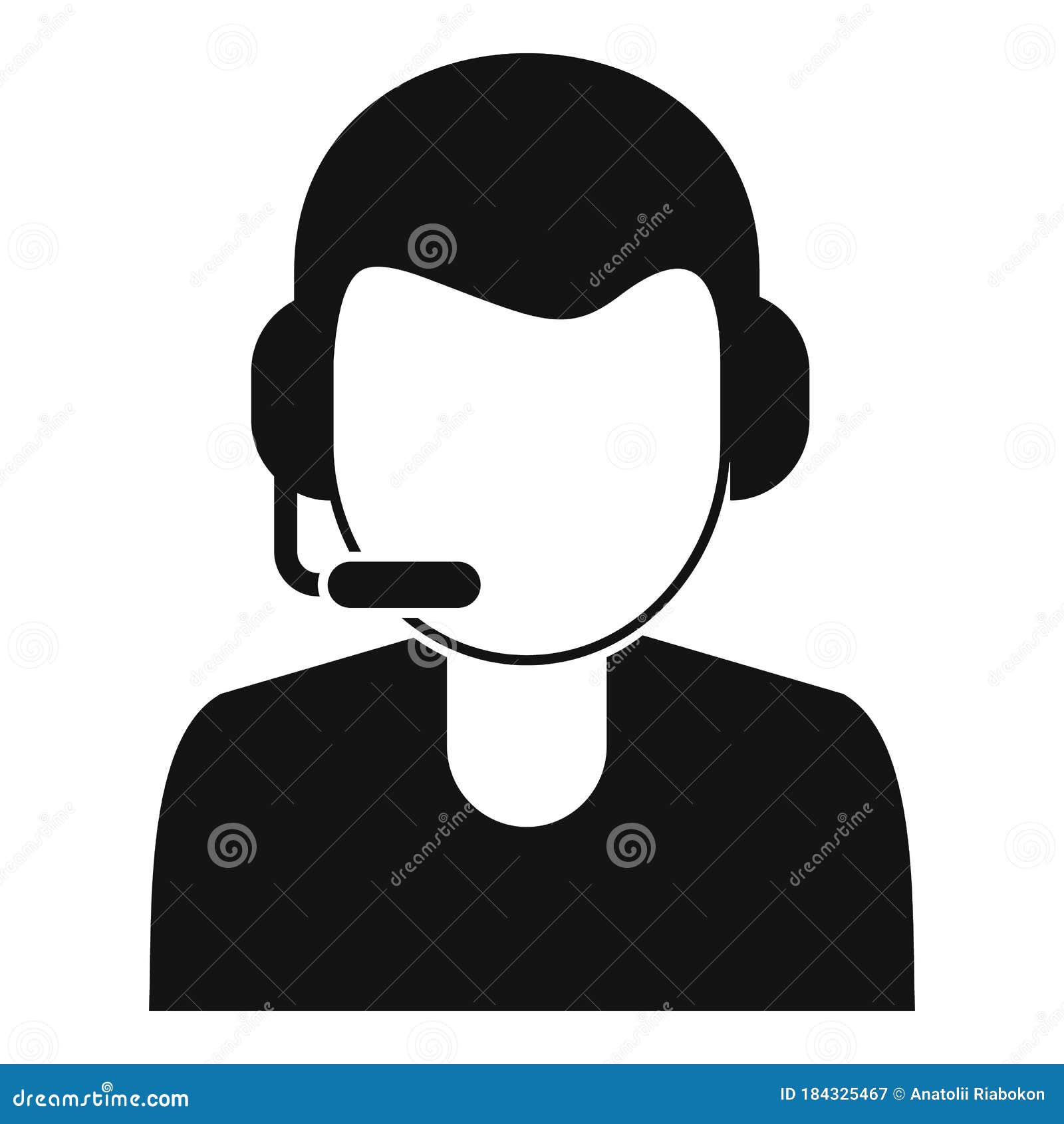 Commentator Icon Vector Isolated On White Background, Logo Concept Of ...