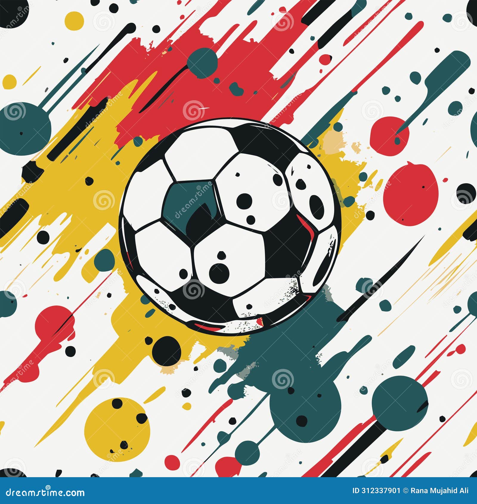 Soccer Design, Abstract Grunge Color Splash Background Vibrant Colors ...
