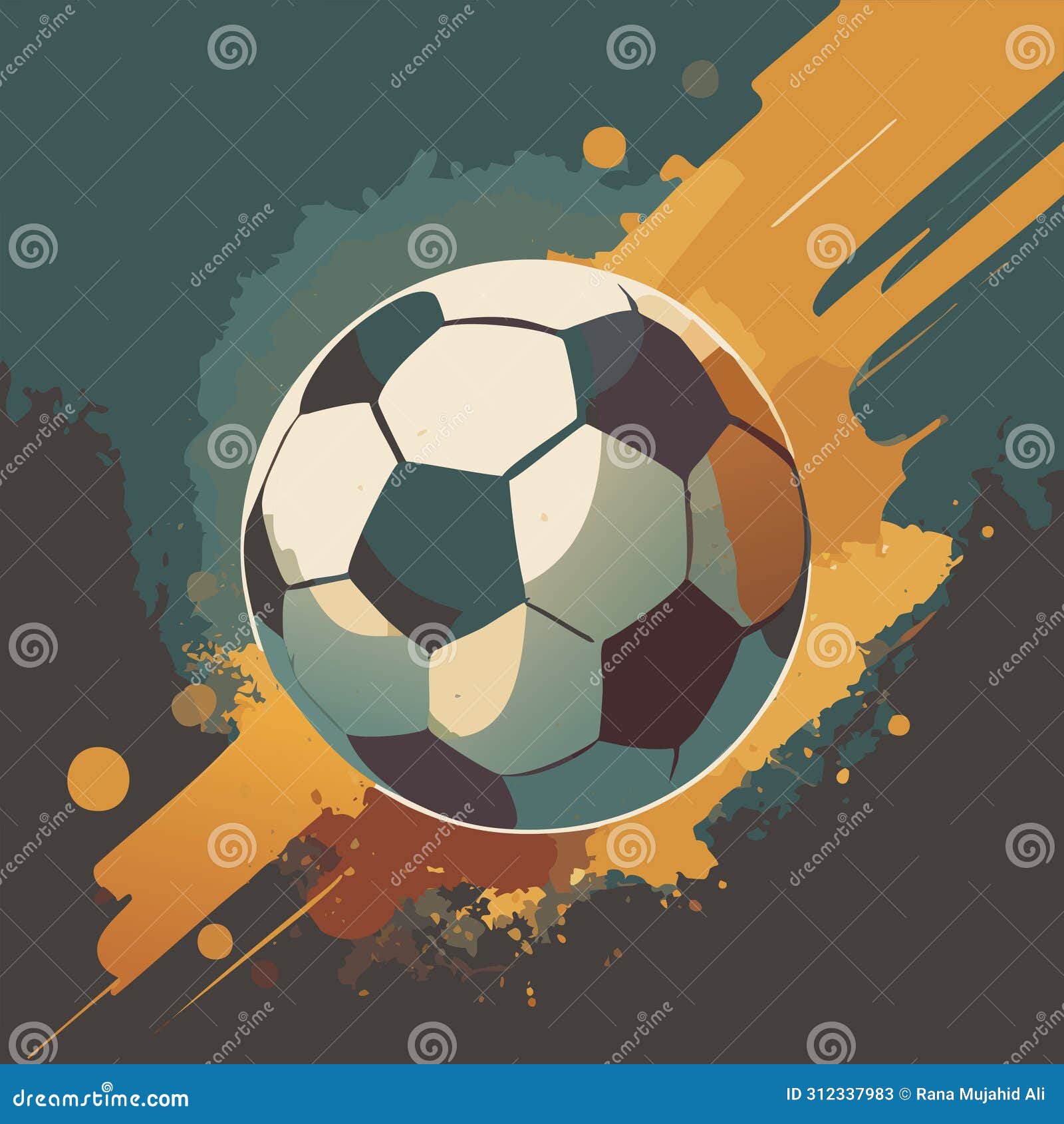 Soccer Design, Abstract Grunge Color Splash Background Vibrant Colors ...