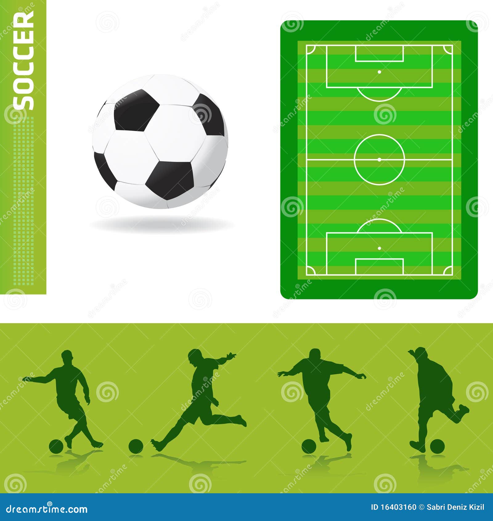 Soccer design elements stock vector. Illustration of goal - 16403160