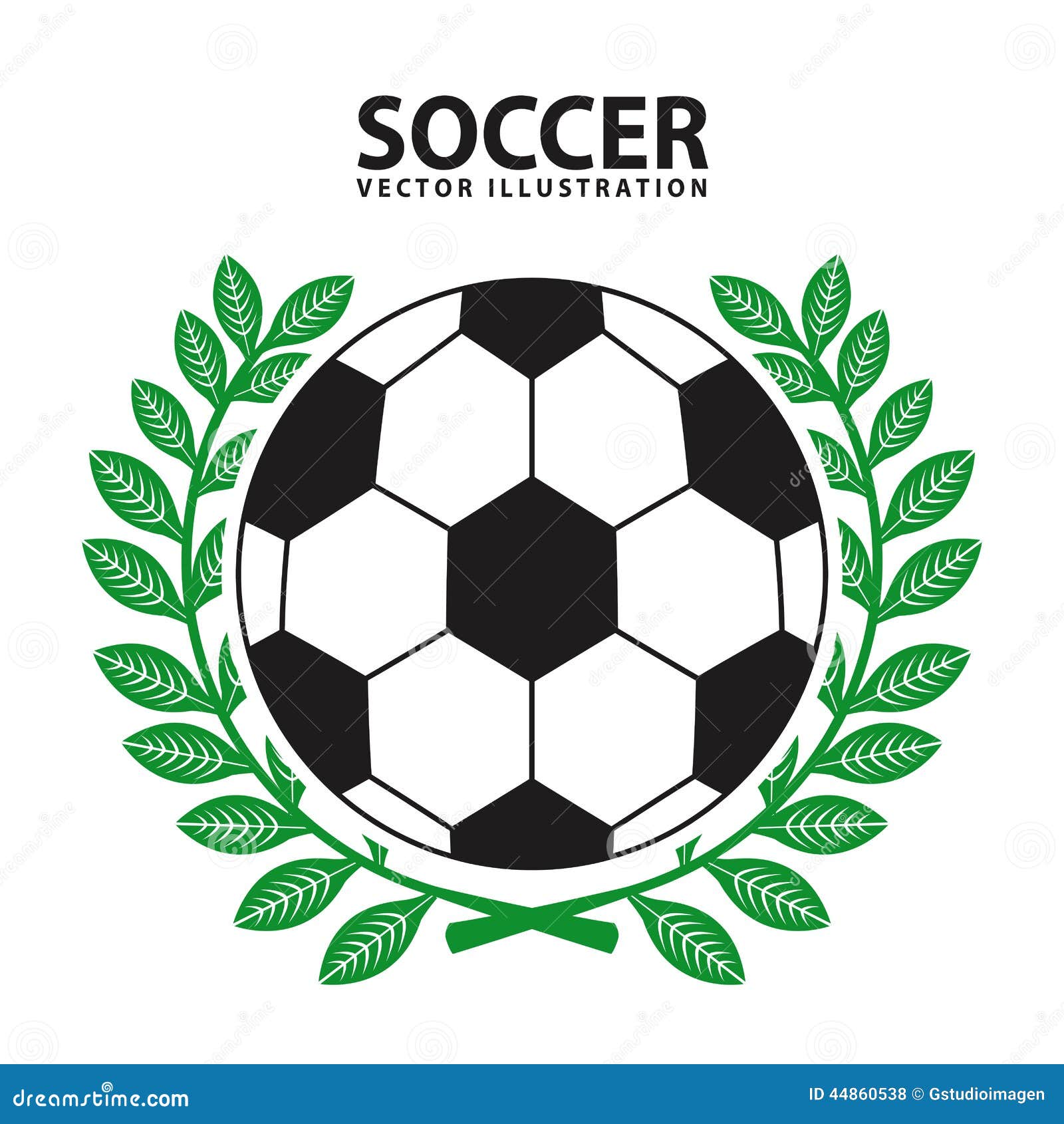 Soccer design stock vector. Illustration of balloon, competition - 44860538
