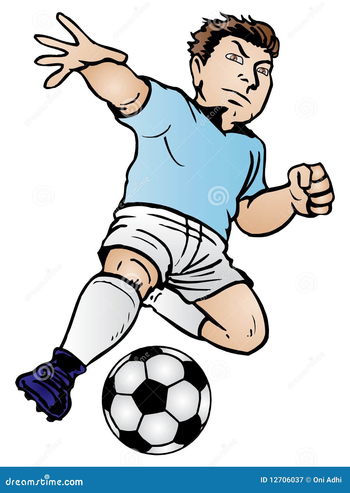 Deflated Soccer Ball Cartoon Vector | CartoonDealer.com #196707921