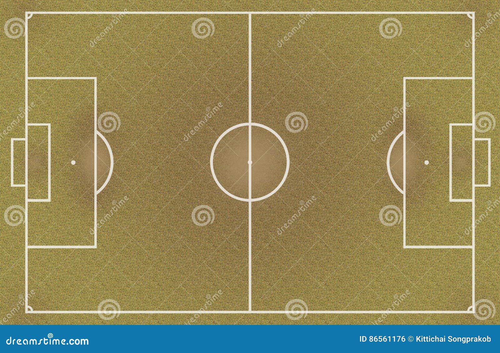 Soccer dry and dirty field stock illustration. Illustration of sport ...