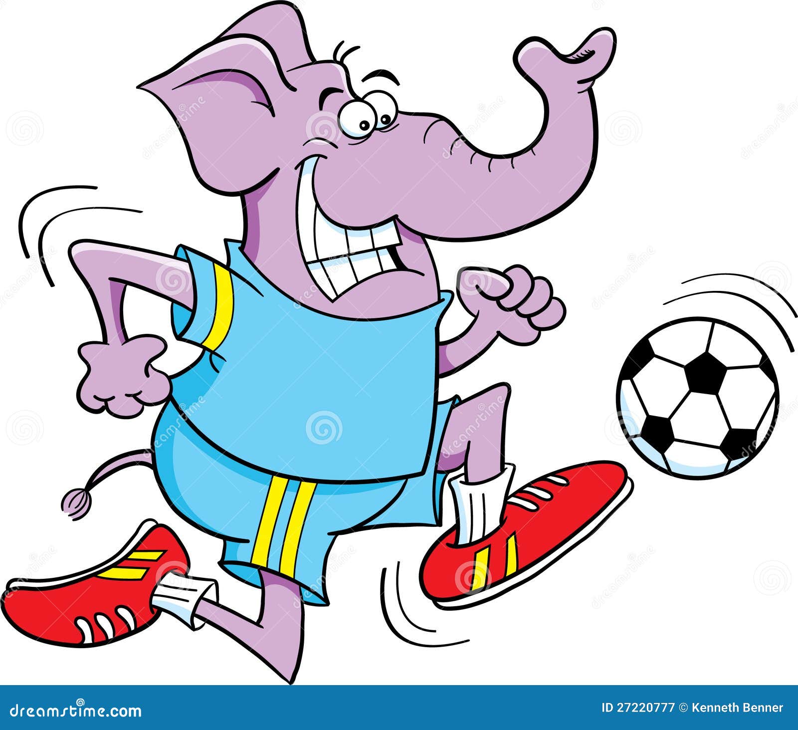 Soccer Elephant stock vector. Illustration of elephant - 27220777