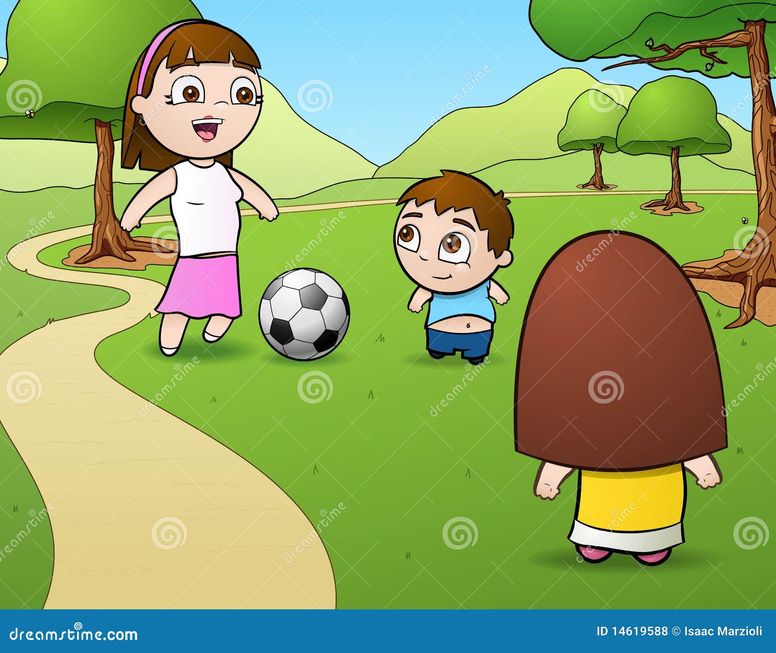 Soccer Family stock vector. Illustration of football - 14619588
