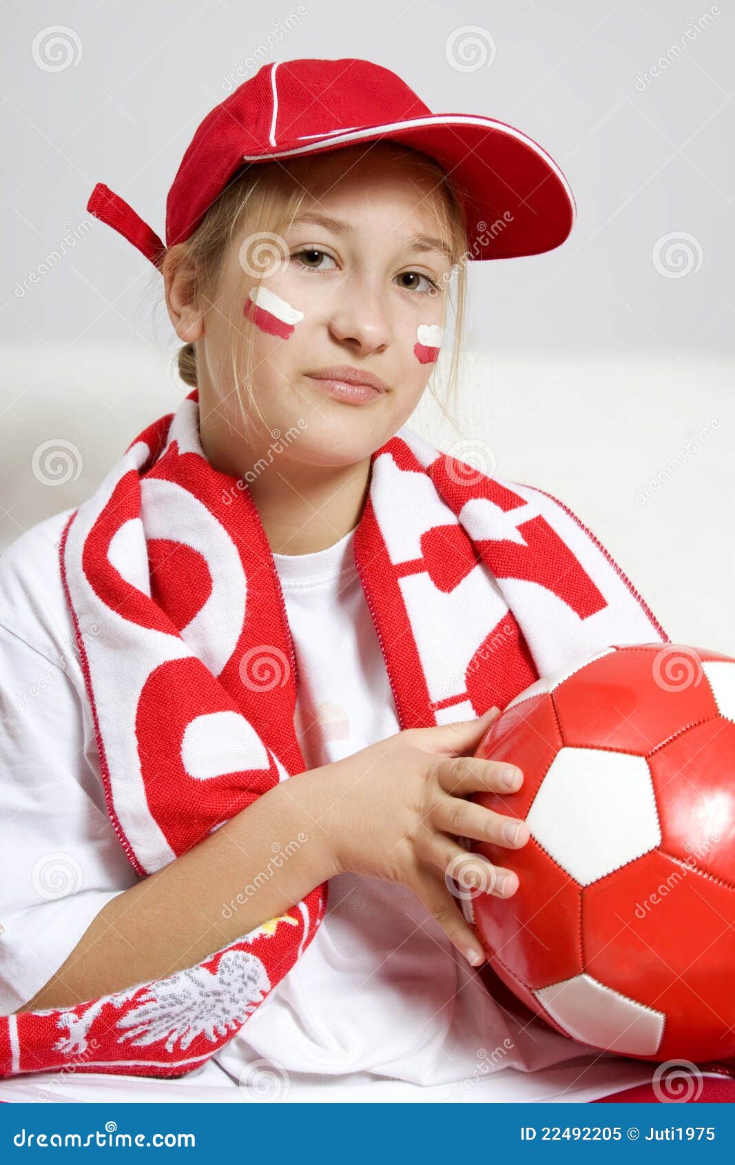 Soccer fan stock image. Image of sport, girl, ball, europe - 22492205