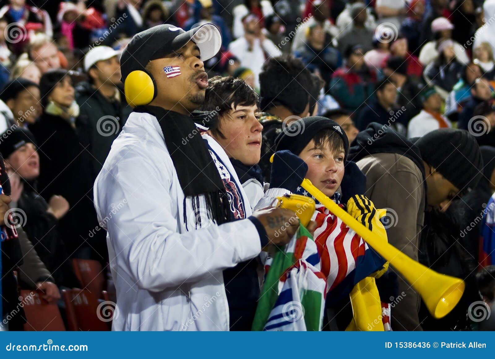 Soccer Fans Bundled Up & Brave the Cold Editorial Photo - Image of ...
