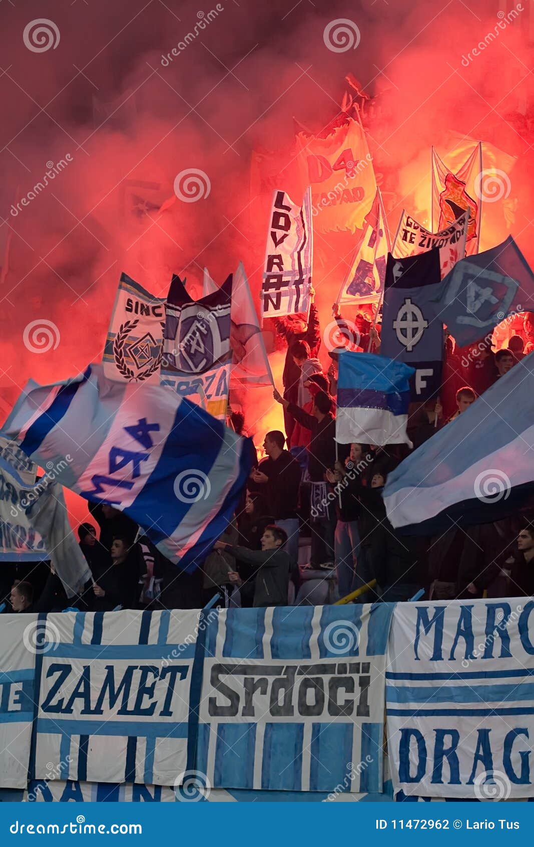 Soccer Fans Celebrating at the Stadium Editorial Photography - Image of ...
