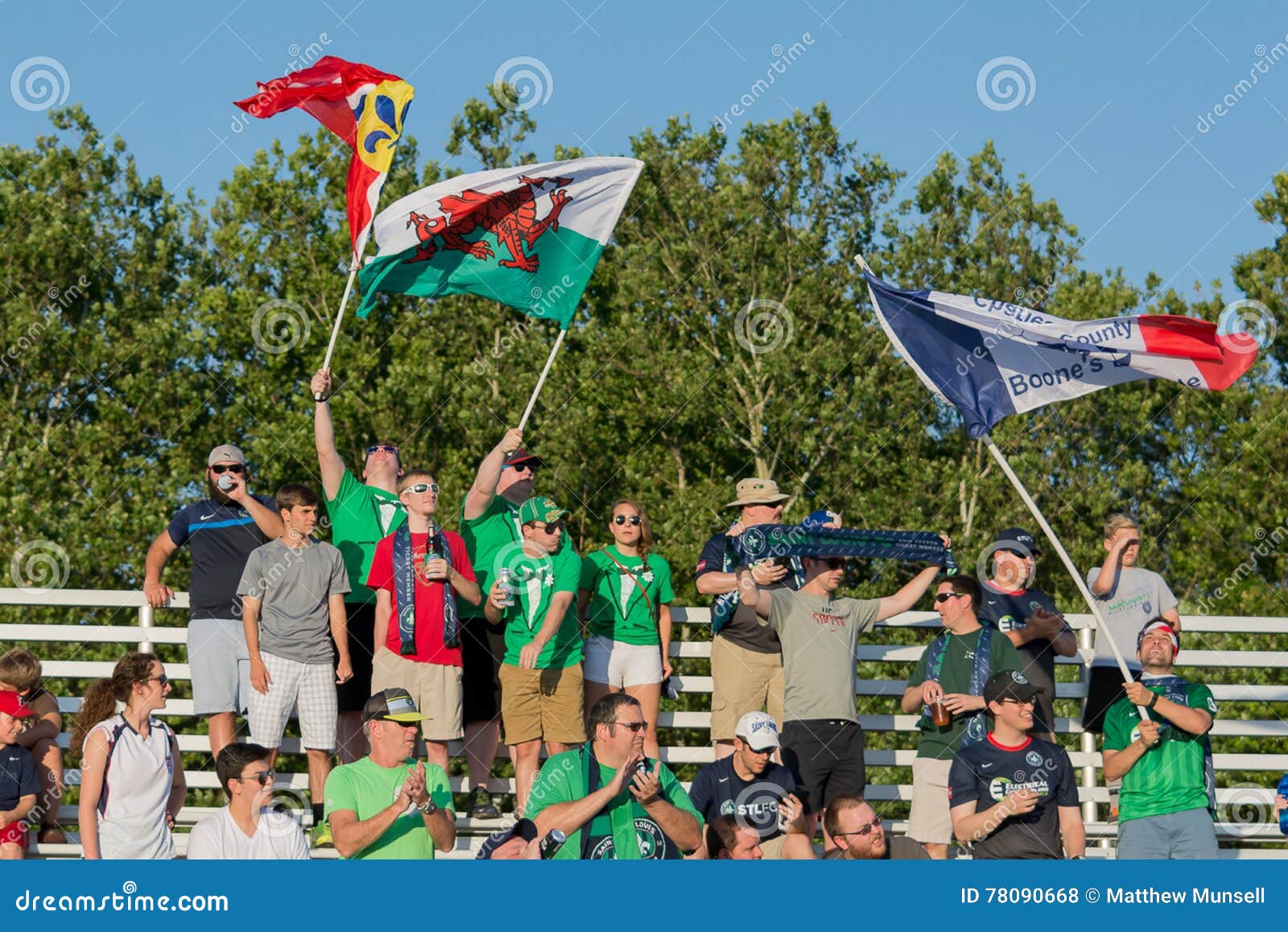 Soccer fans cheering on editorial stock photo. Image of teams - 78090668