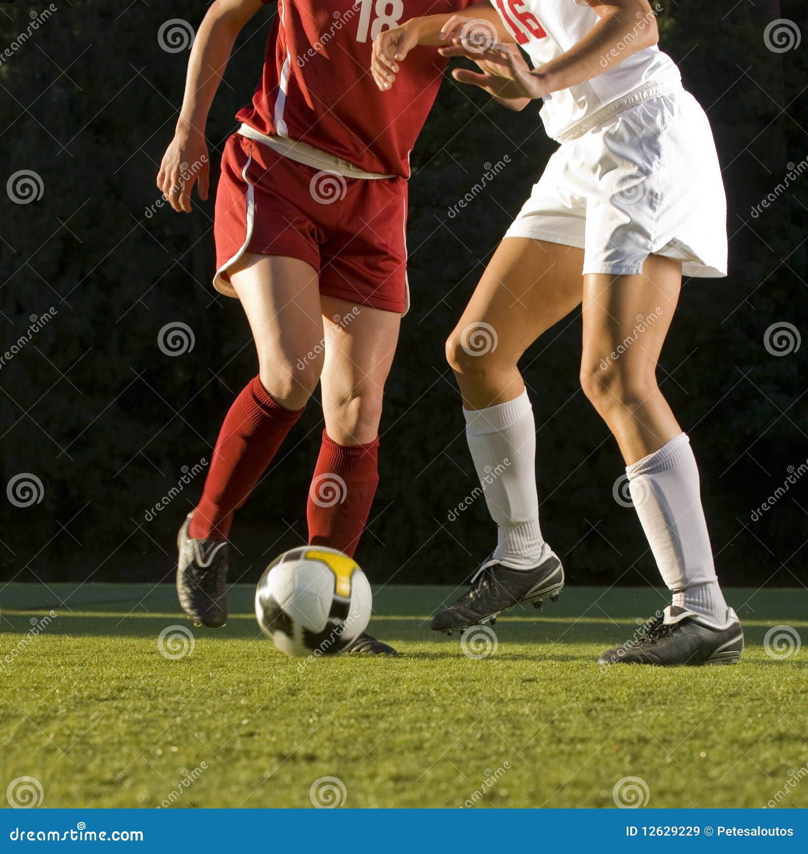 Soccer Feet & Ball stock image. Image of grass, shove - 12629229
