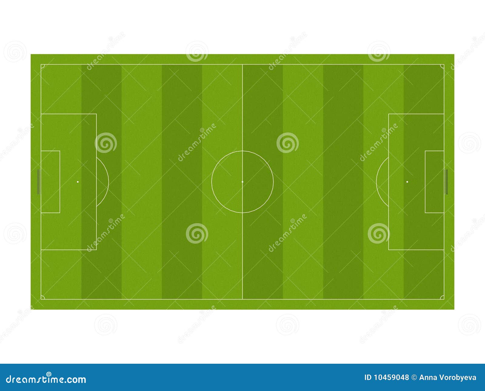 Soccer Field. stock illustration. Illustration of curve - 10459048