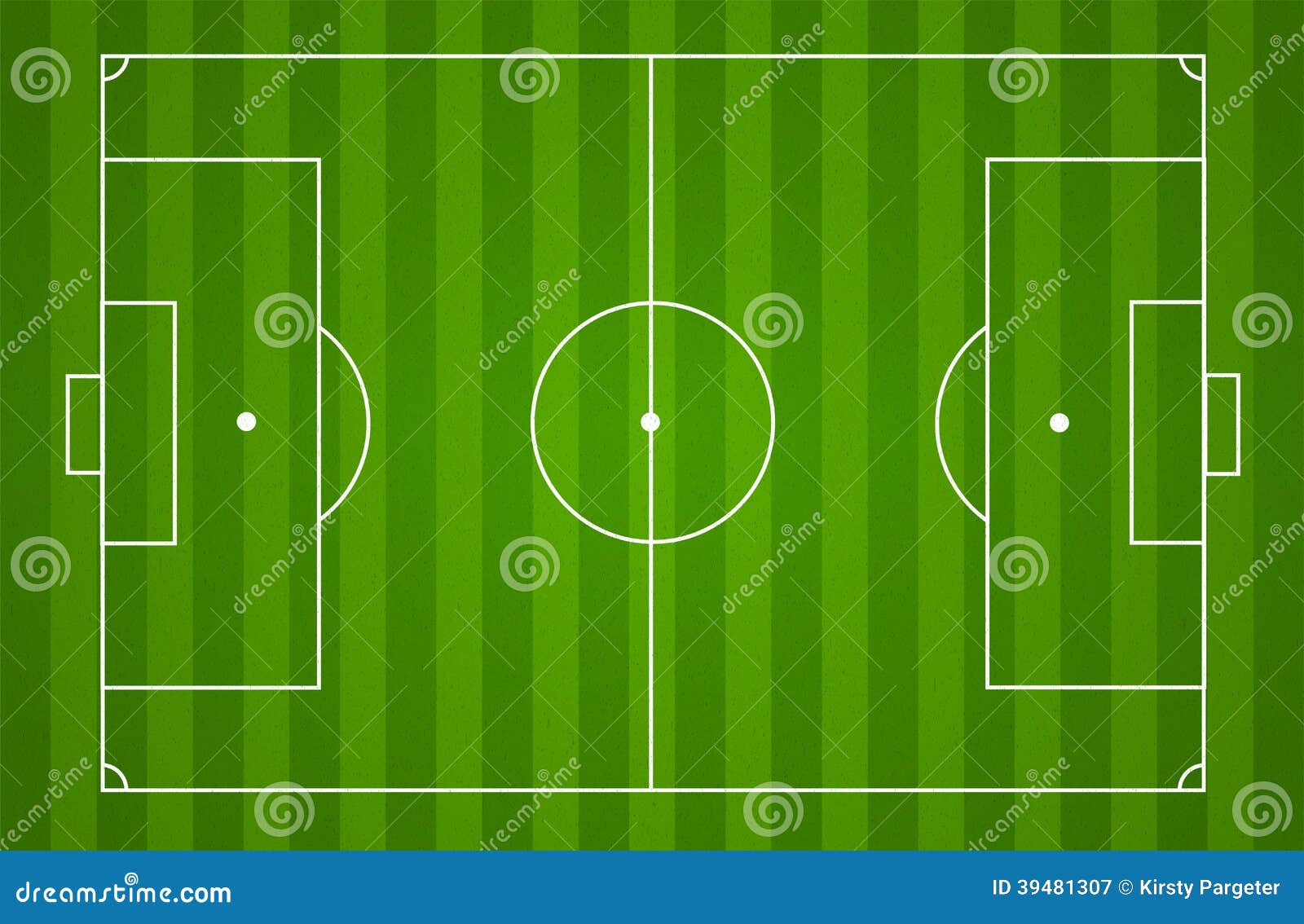 Soccer Field Background Cartoon Vector | CartoonDealer.com #39481307