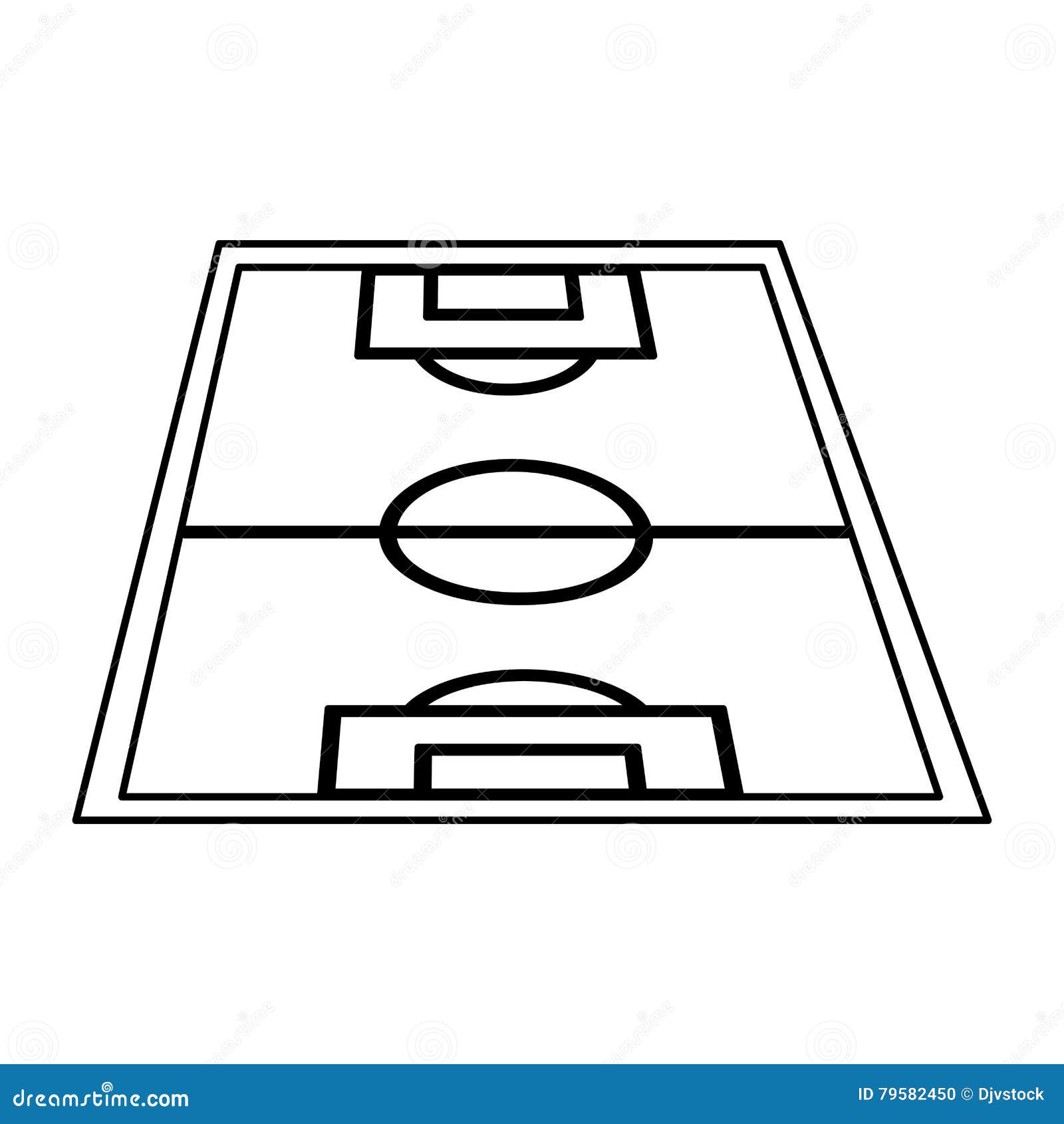 Soccer Field Camp Isolated Icon Stock Vector - Illustration of action ...