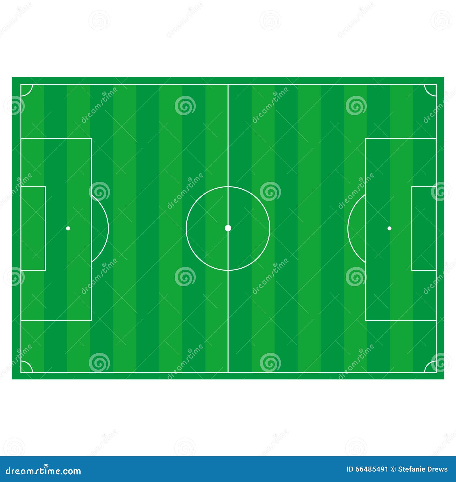Soccer Field stock vector. Illustration of tactic, plan - 66485491