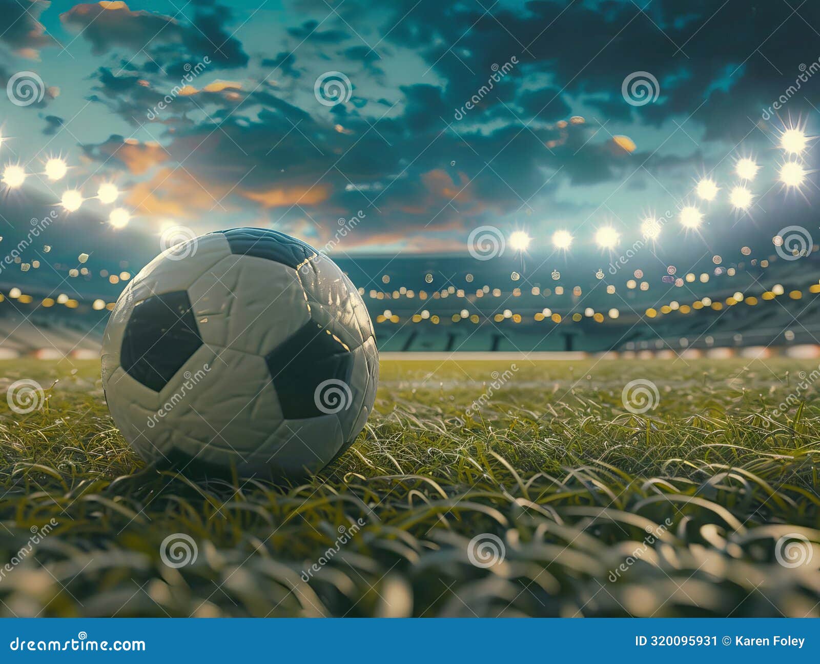 Soccer Field with Empty Stands Graphic Stock Illustration ...