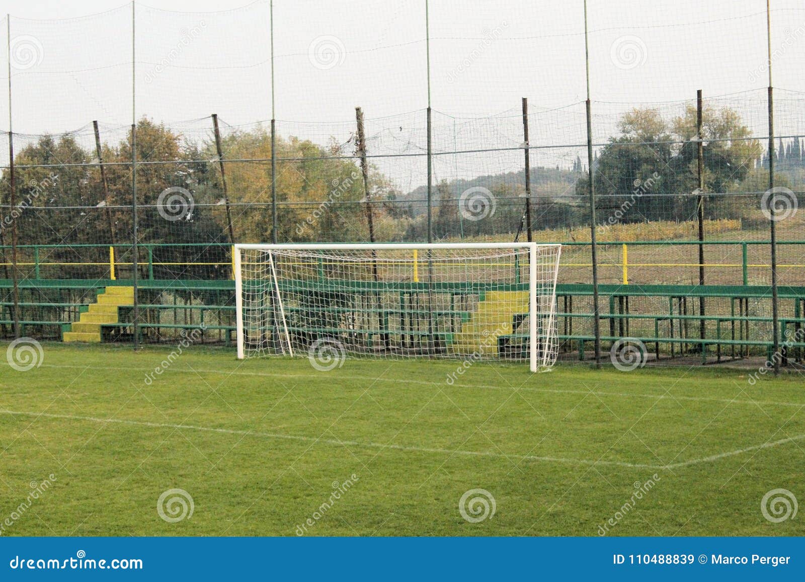 Soccer stock image. Image of soccer, stadium, goal, field - 110488839
