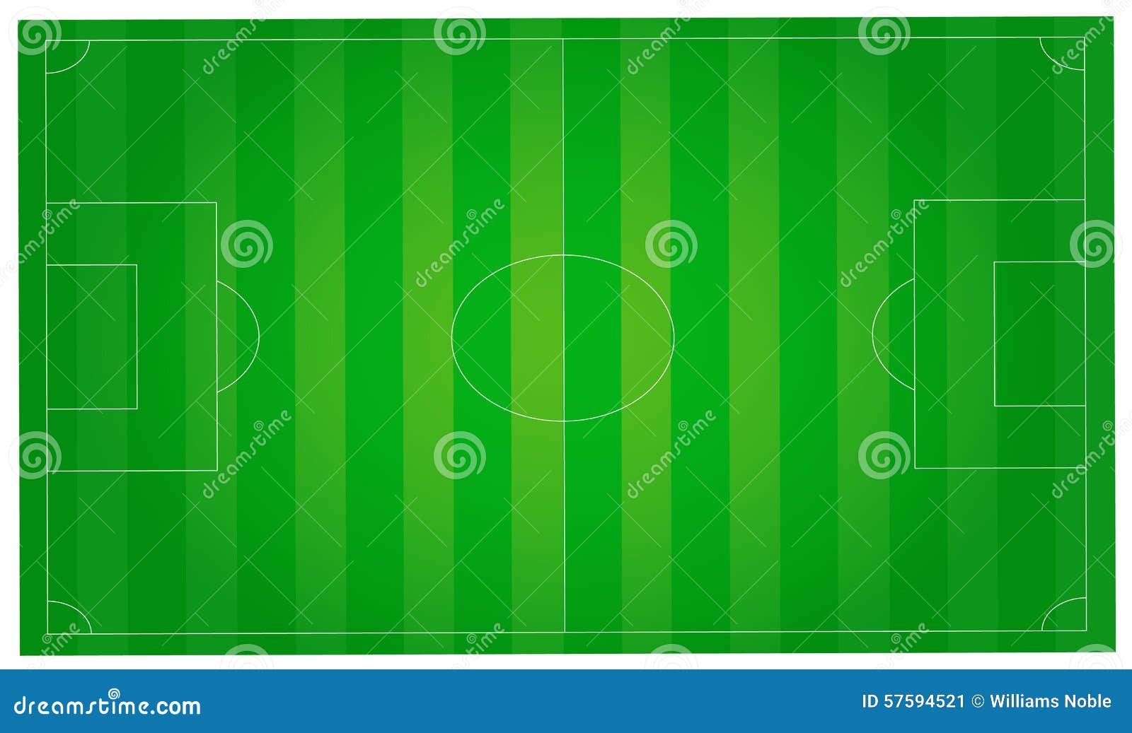 Soccer field stock illustration. Illustration of football - 57594521