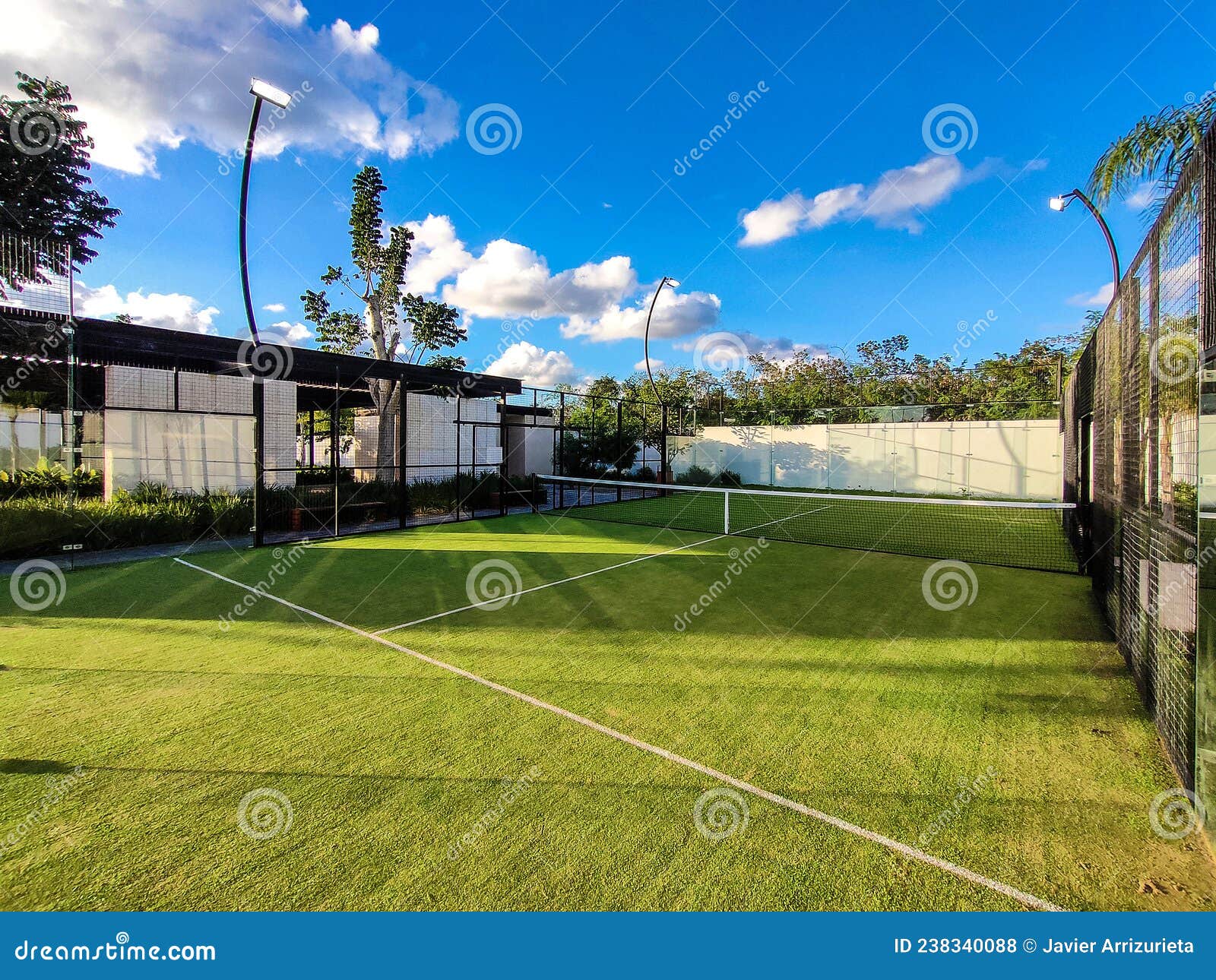 Soccer Field Inside a Private Residential Stock Photo - Image of field ...