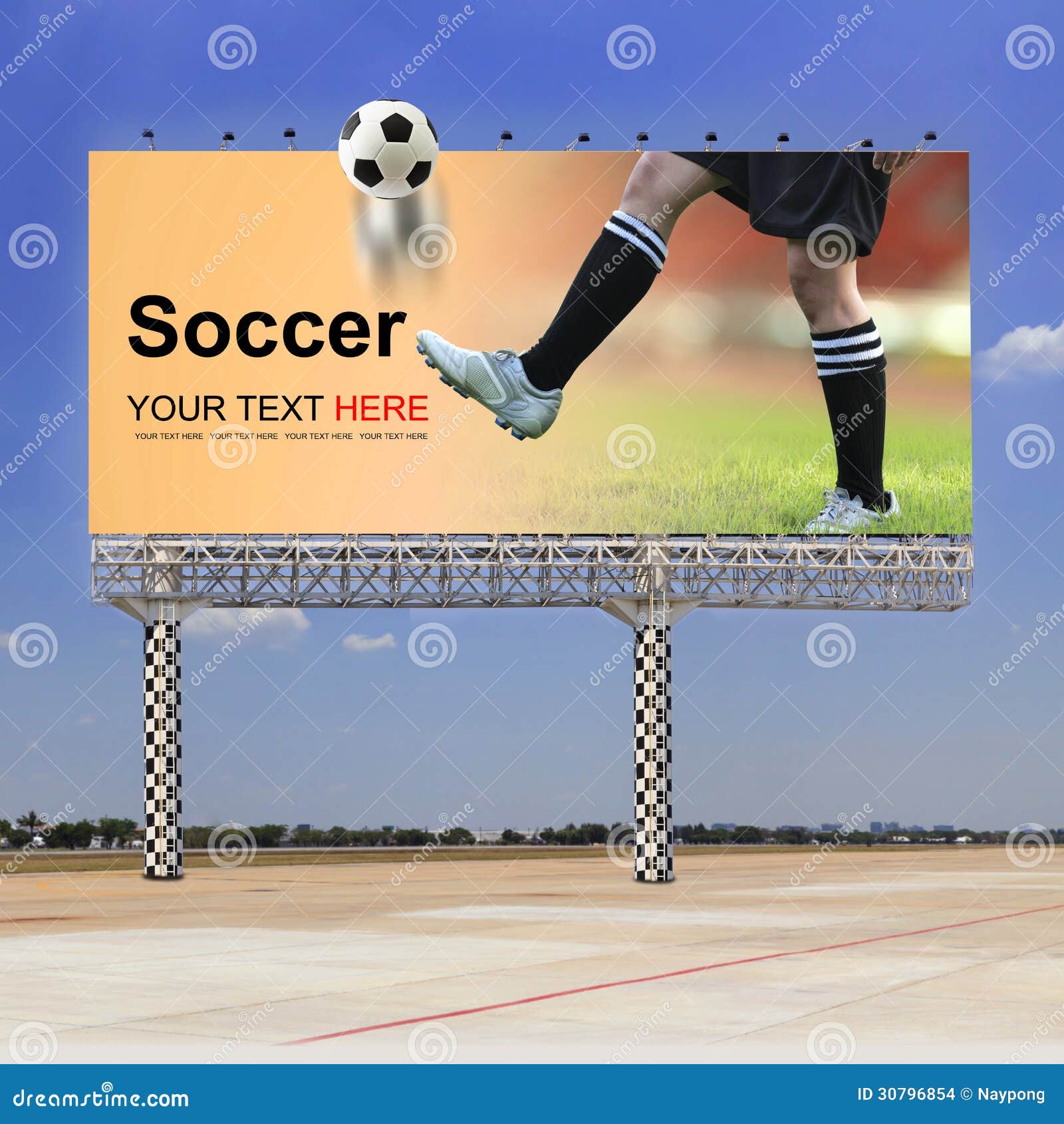 Soccer field stock photo. Image of male, match, football - 30796854