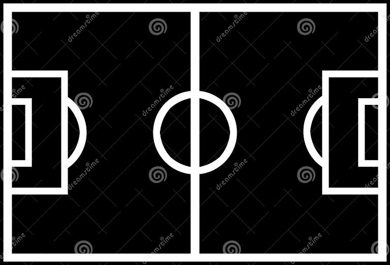 Soccer Field Shape stock illustration. Illustration of midfield - 12733442