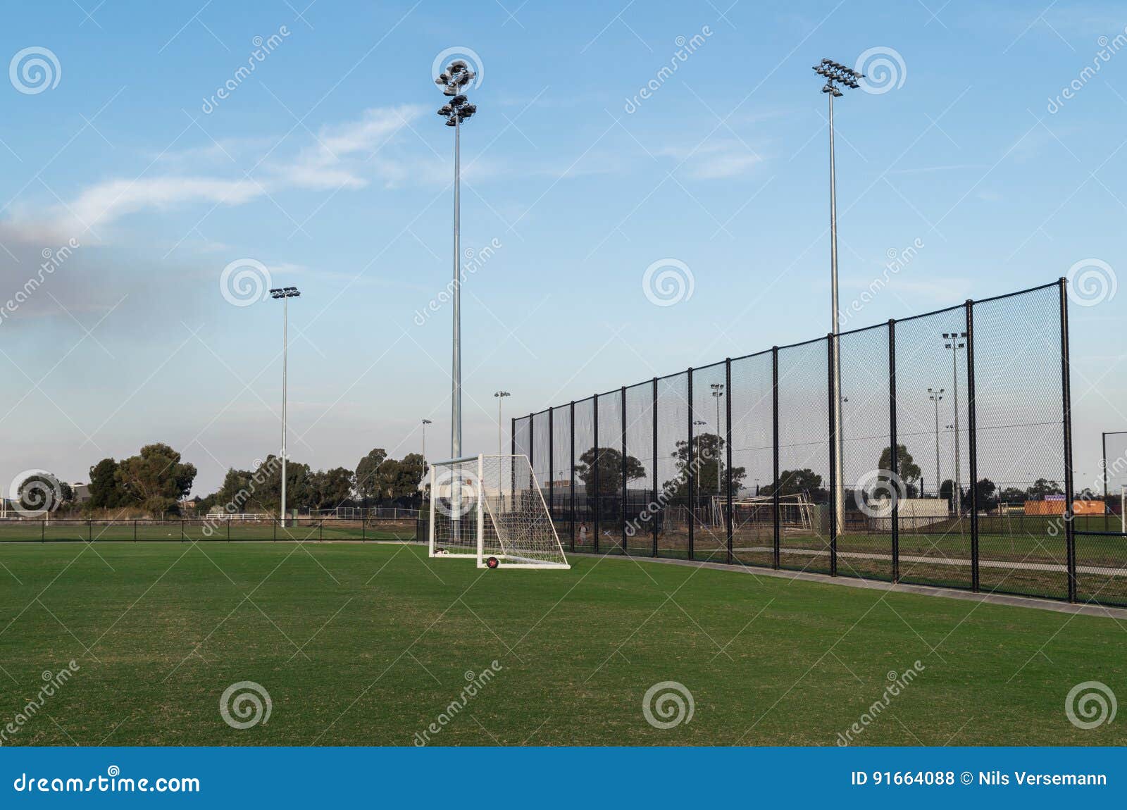 Soccer Field in Shepparton, Australia Stock Photo - Image of park ...