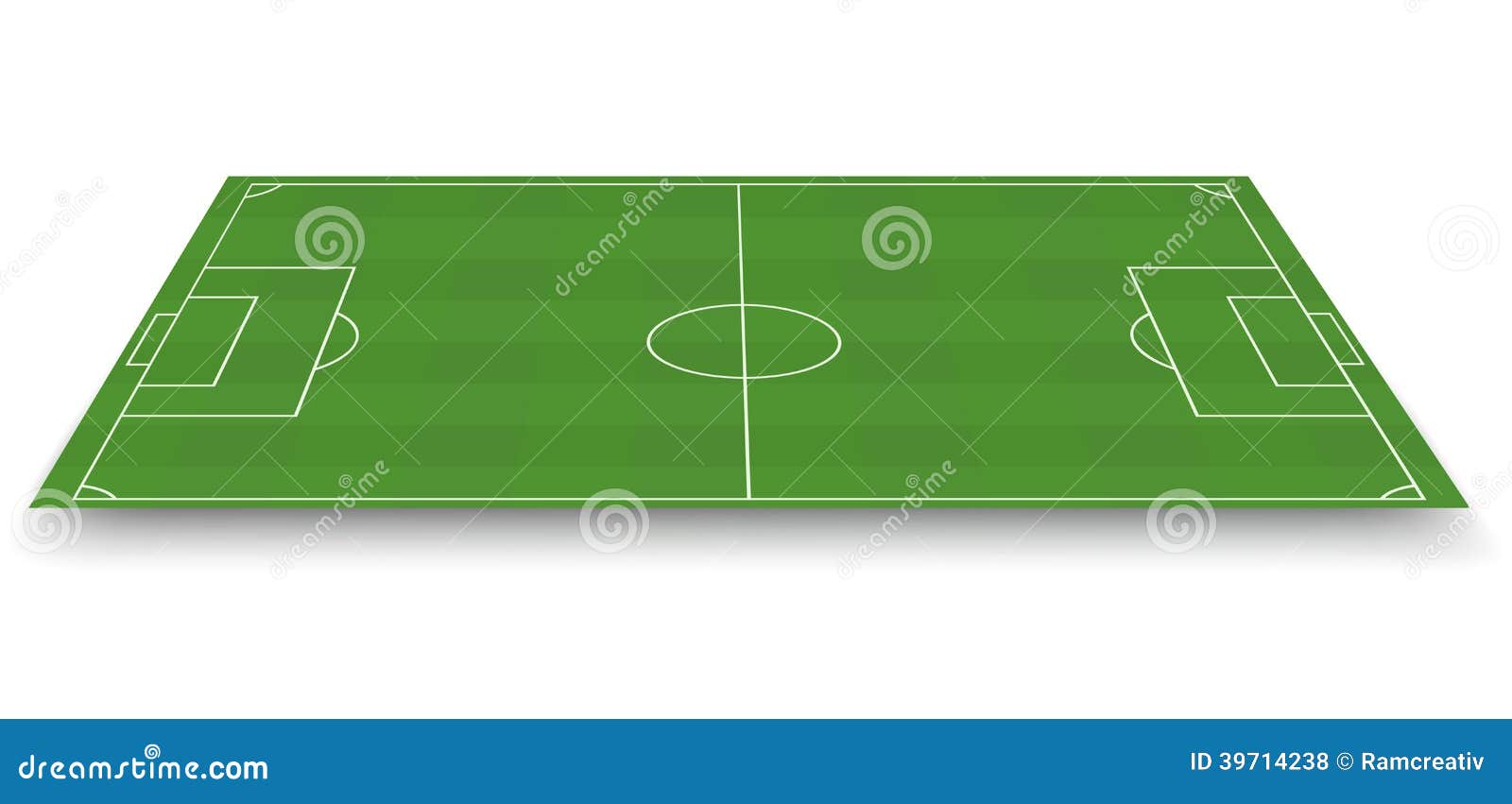 Soccer field, side view stock vector. Illustration of court - 39714238