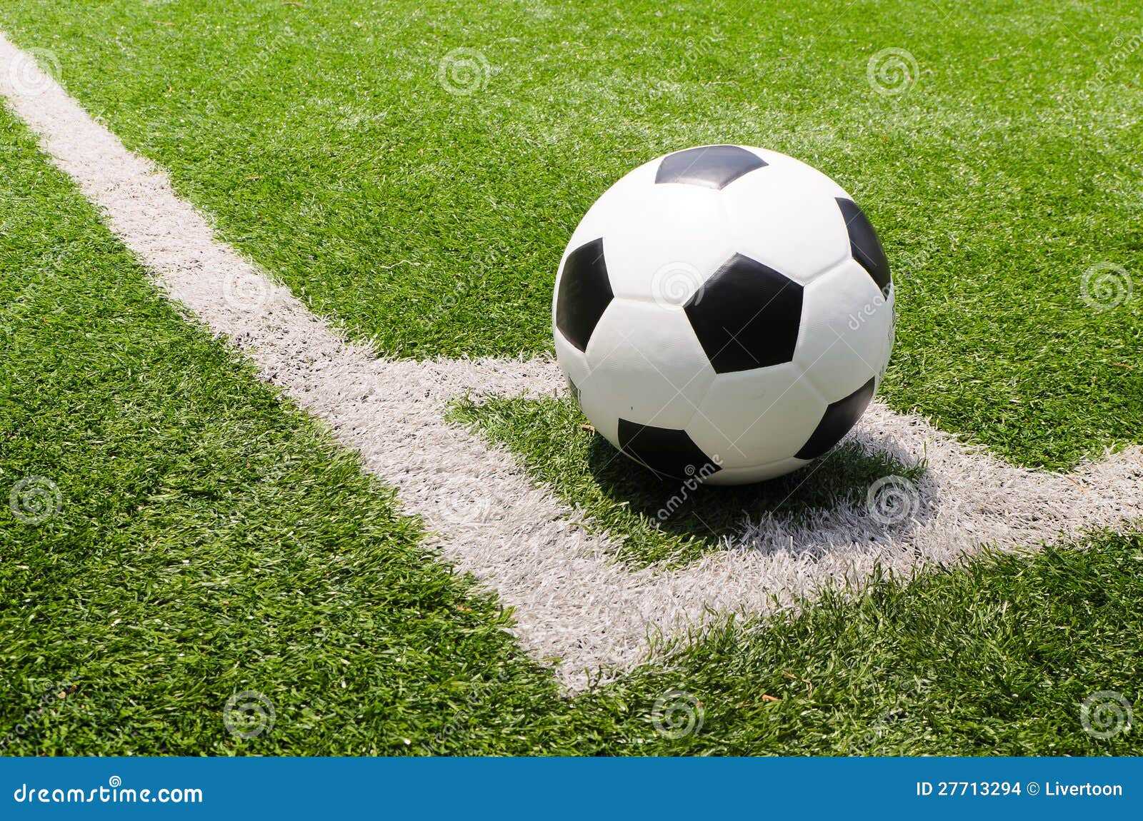 Soccer Field Stadium on the Corner. Stock Photo - Image of shoot ...
