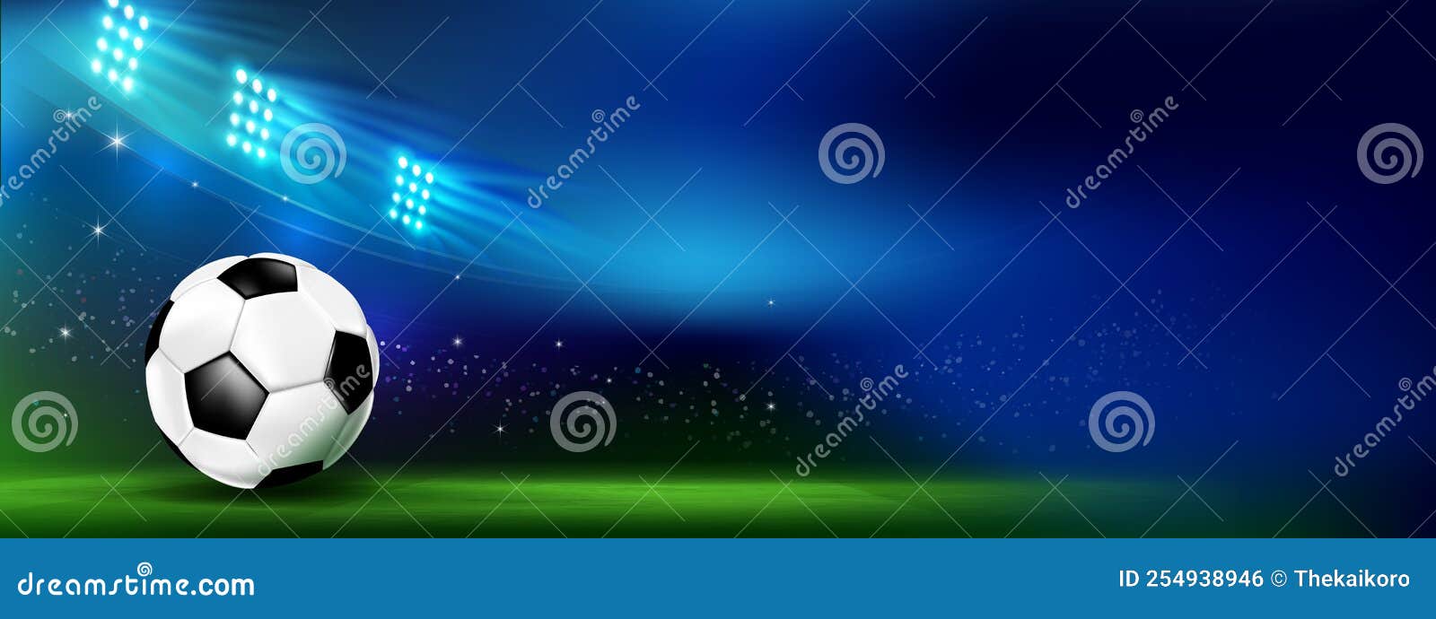 Soccer Field with Stadium with Match Programs Chart 001 Stock Vector ...