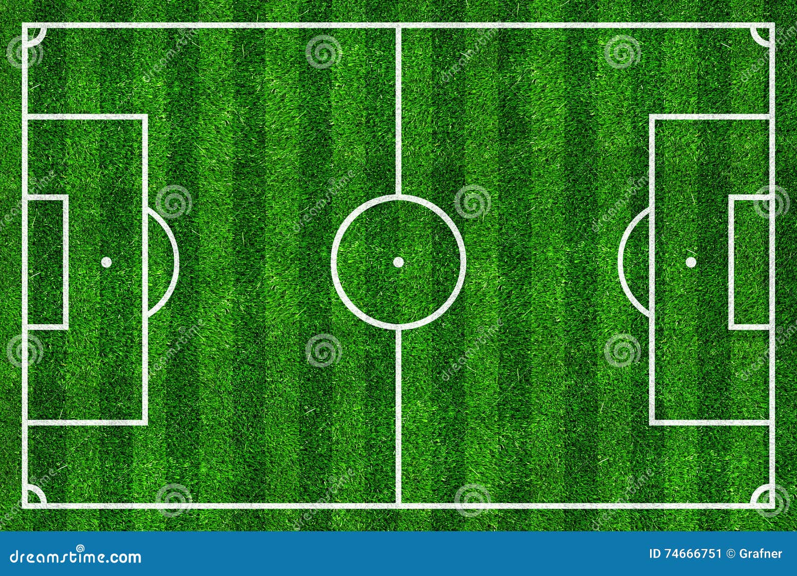 Soccer field top view stock image. Image of nature, match - 74666751