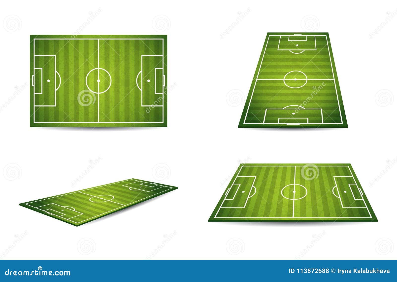 Soccer Field. Vector stock vector. Illustration of soccer - 113872688