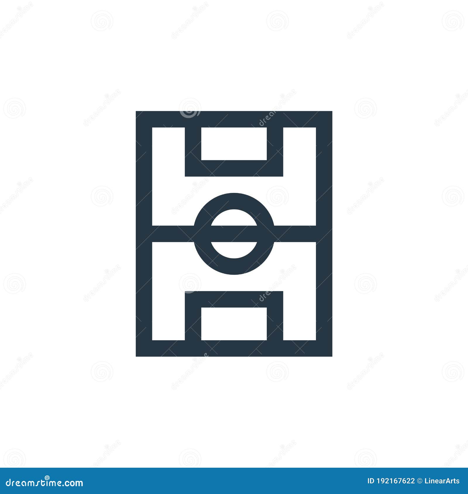 Soccer Fields Icon Vector from Sports Concept. Thin Line Illustration ...