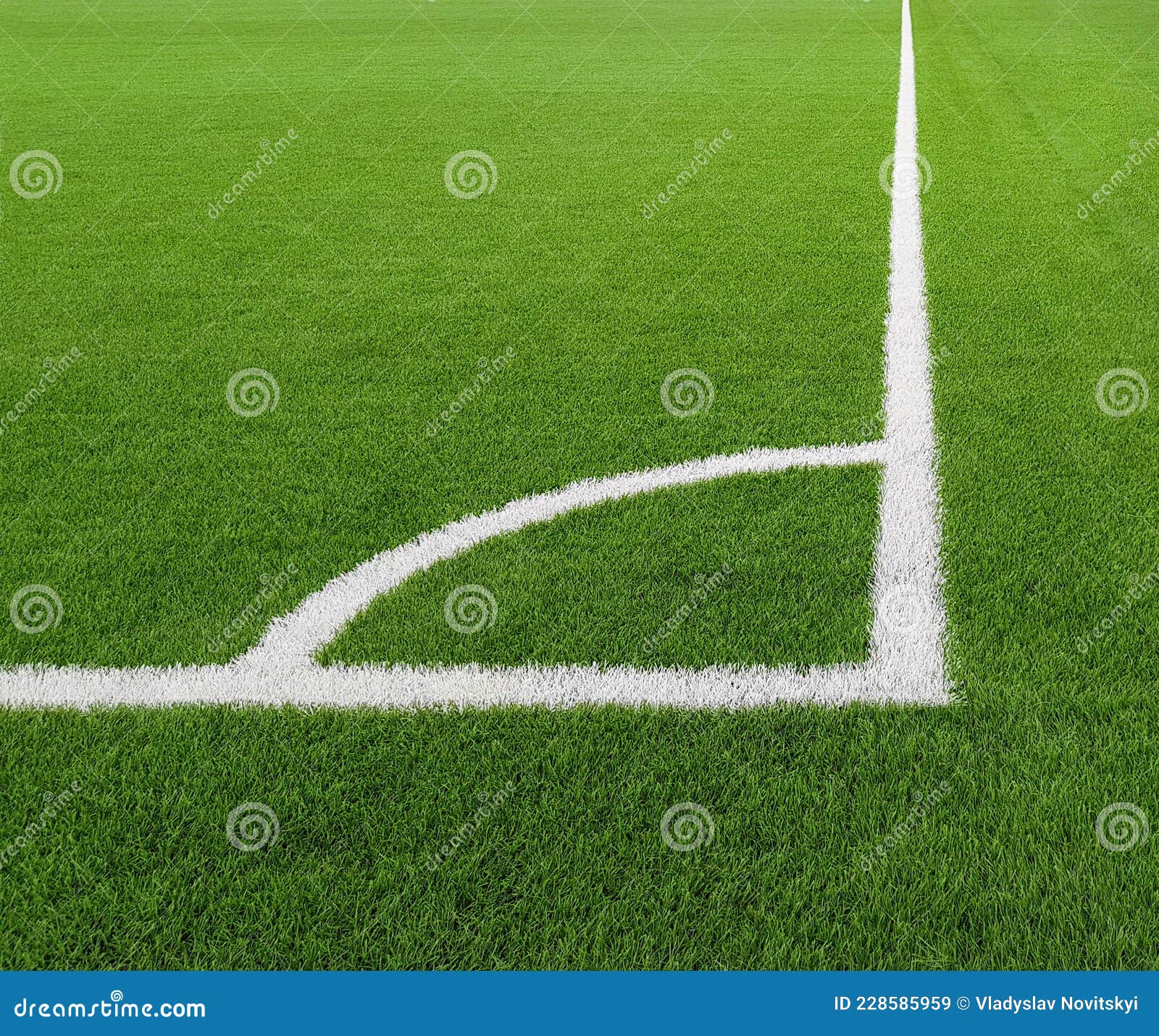Soccer Floor Corner, Border, Corner Kick Line Stock Photo ...