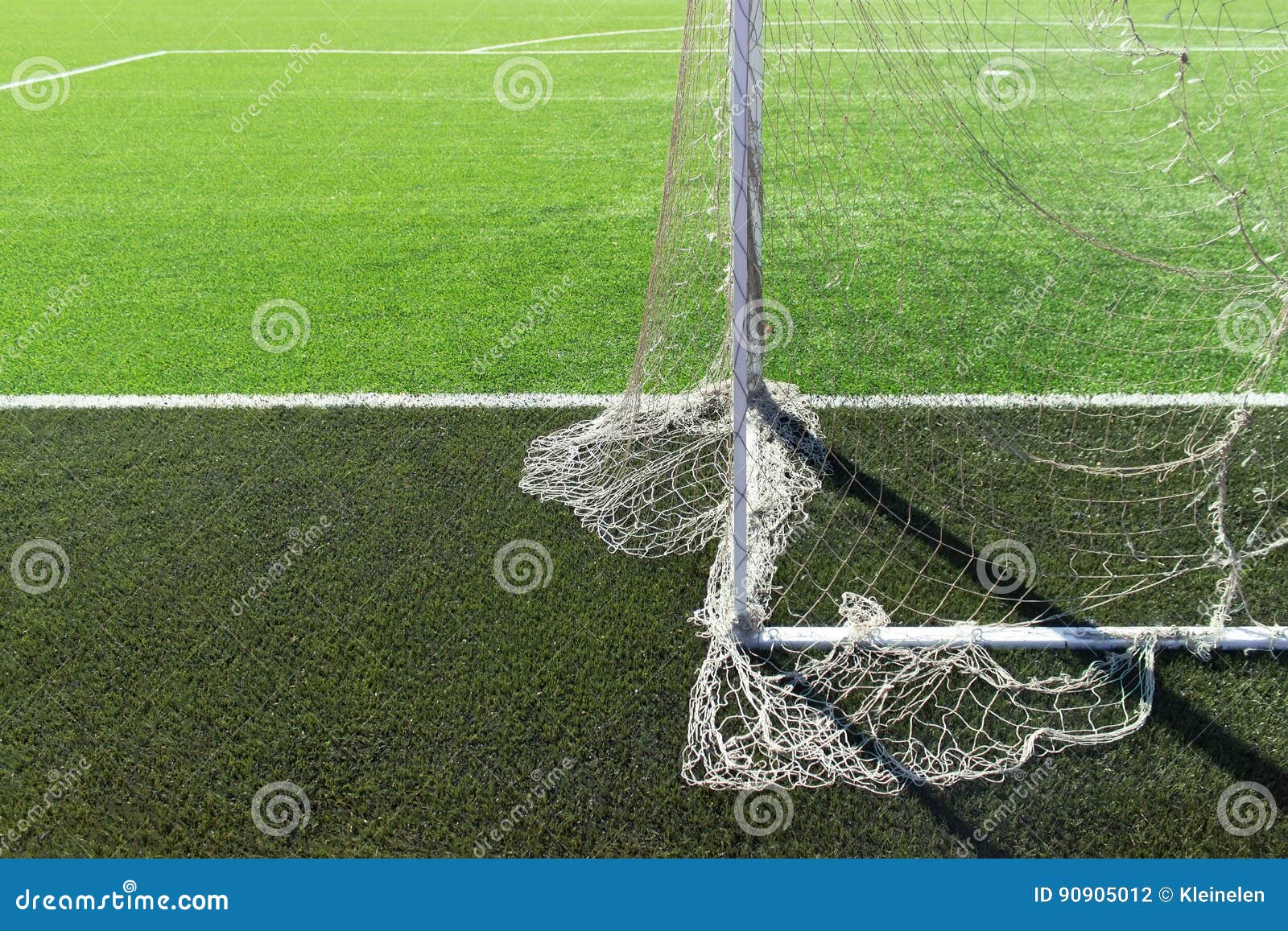 Soccer Football Field Gate Mesh Stock Photo - Image of battle ...