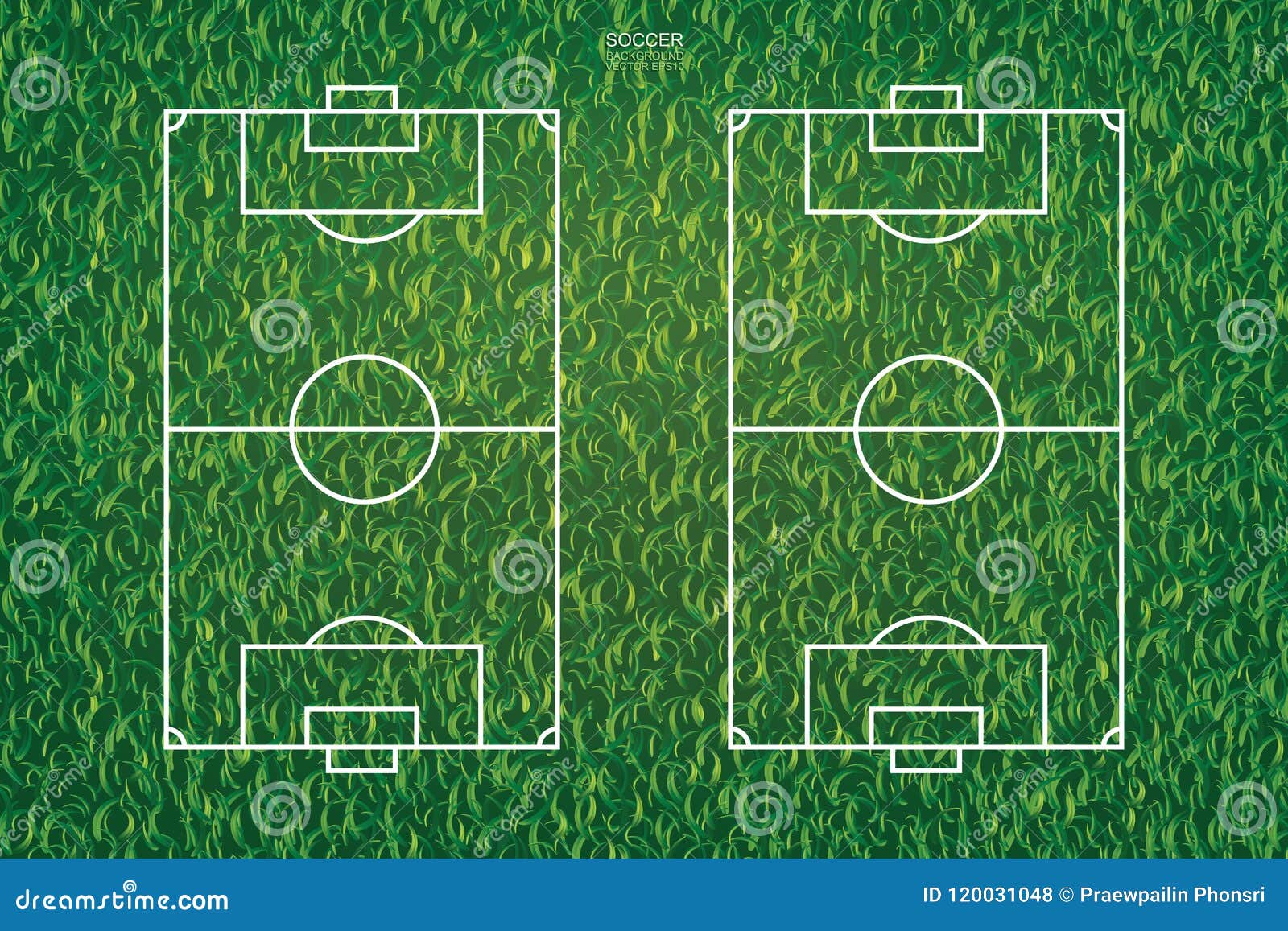 Soccer Football Field Pattern and Texture Background. Vector. Stock ...