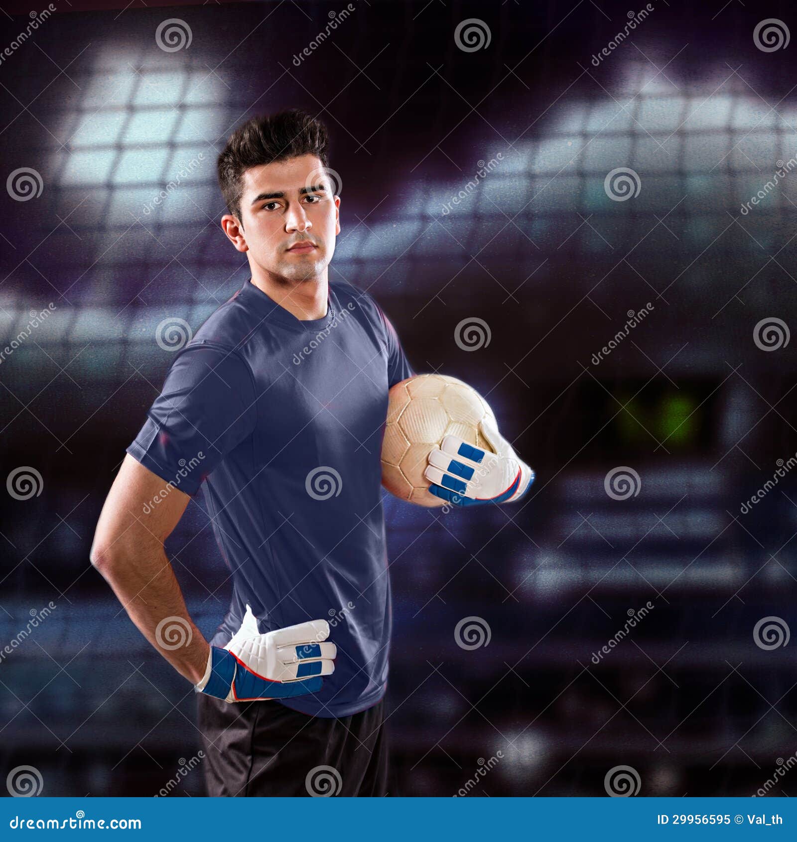 Soccer goalkeeper stock image. Image of young, uniform - 29956595