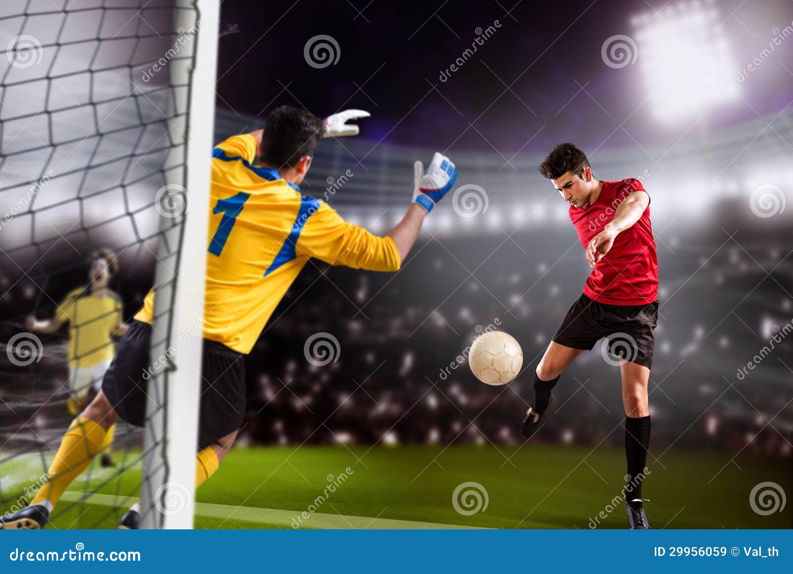 Soccer game stock image. Image of human, ball, football - 29956059