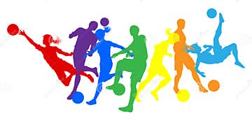 Soccer Football Players People Silhouettes Concept Stock Vector ... Soccer Football Players People Silhouettes Concept Stock Vector ...