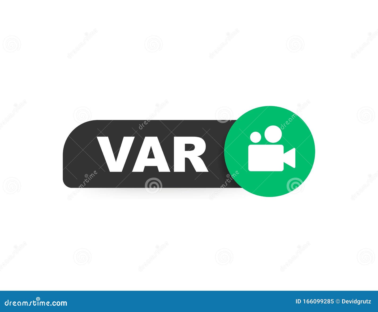 Soccer, Football VAR System on the TV Screen Stock Vector ...