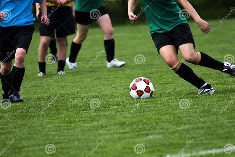 Soccer Game stock photo. Image of teams, sunny, powerful - 5396872