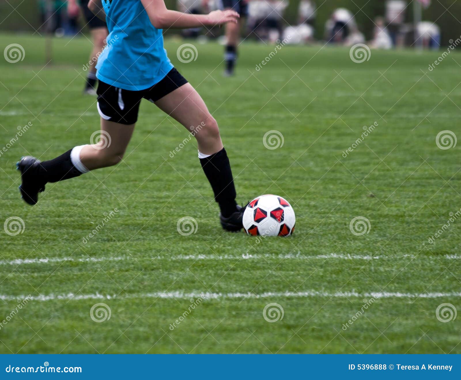 Soccer Game stock photo. Image of outside, bright, power - 5396888