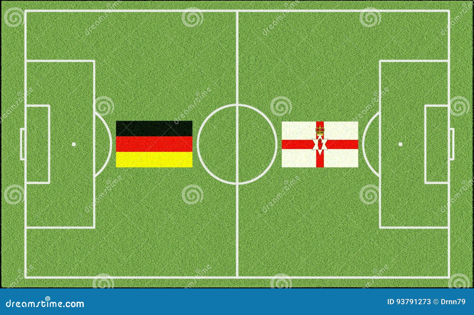 Ireland Vs. Germany Soccer Match - Soccer Balls In Irish And Germanys ...