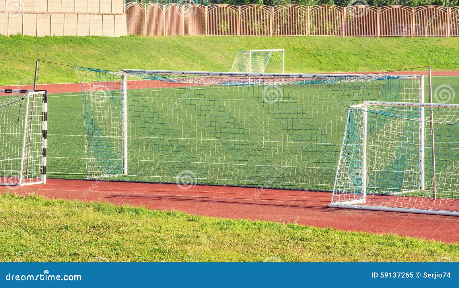Soccer gates. stock image. Image of collection, gates - 59137265