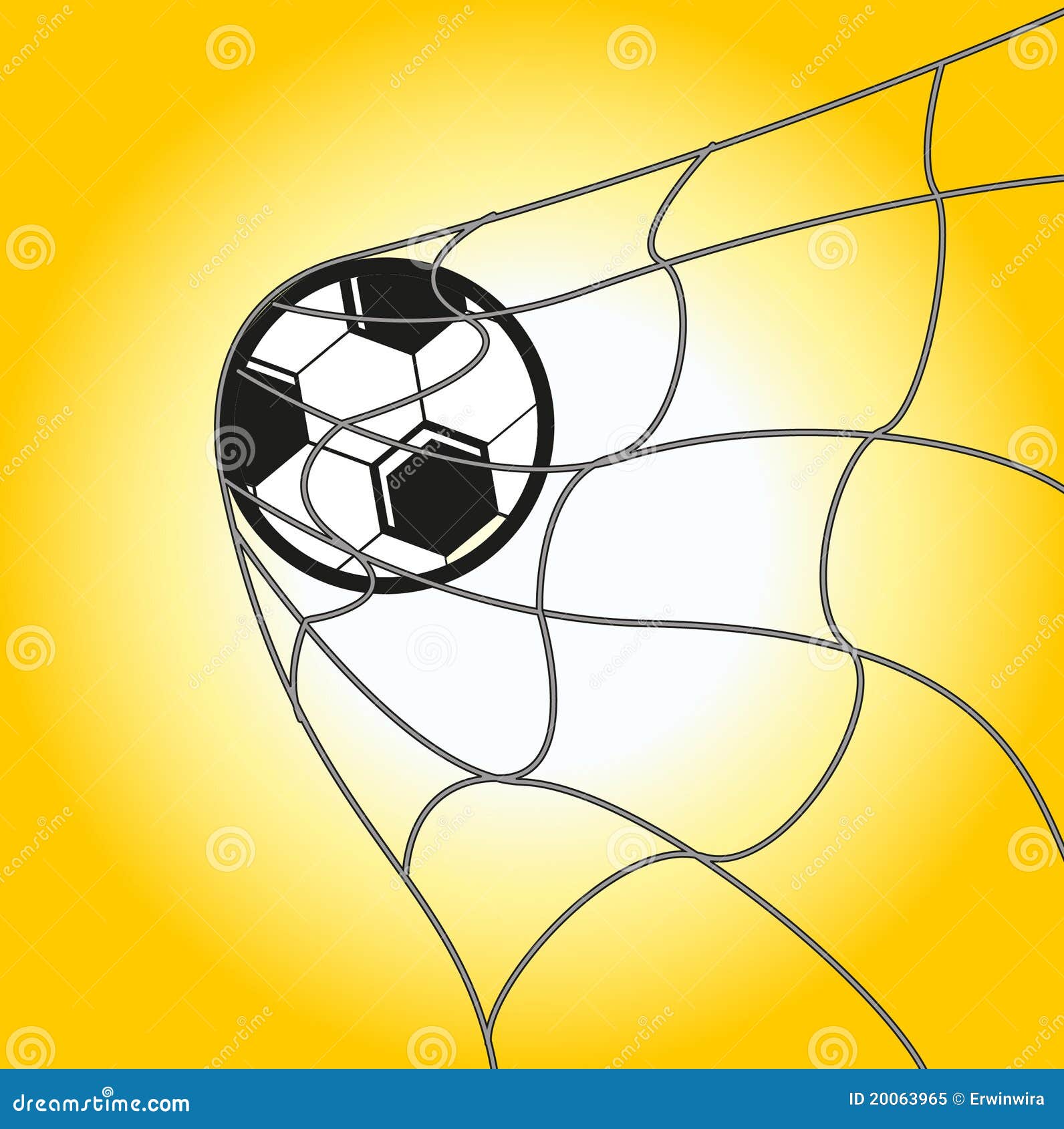 Soccer goal stock vector. Illustration of ball, goal - 20063965