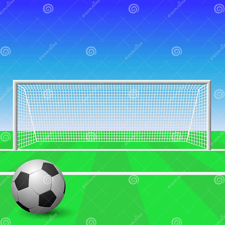 Soccer Goal stock vector. Illustration of soccer, penalty - 20742618