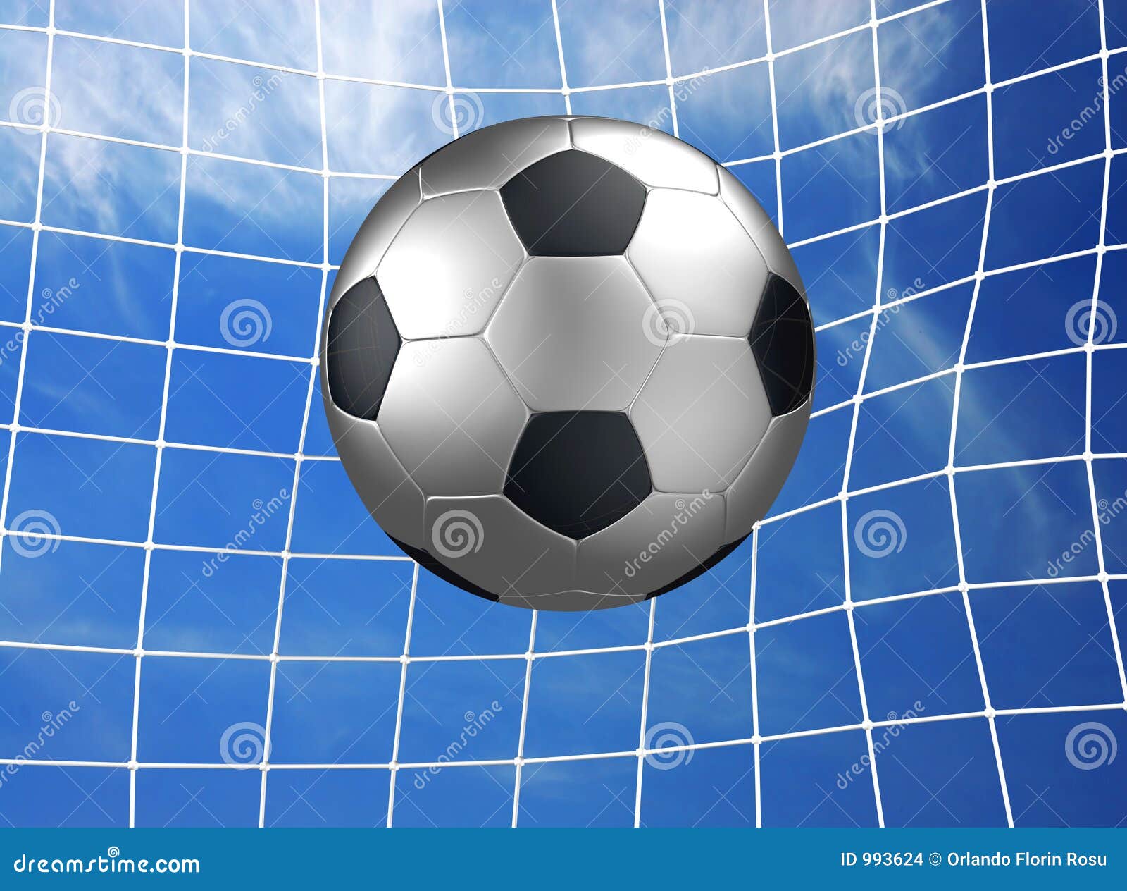 Soccer goal stock illustration. Illustration of success - 993624