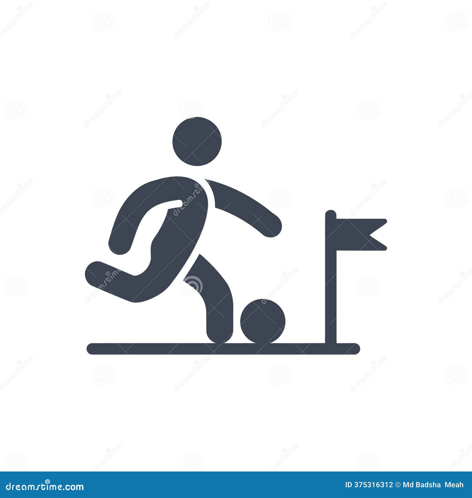 Goal Icon Comics Cloud With Halftone Shadow, Goal Shout Text In Bubble ...