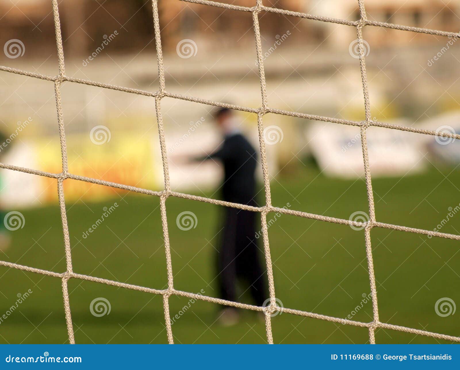 Soccer goal net stock photo. Image of outside, pitch - 11169688
